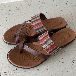 boc | Shoes | Boc Orange Leather Sandals | Poshmark